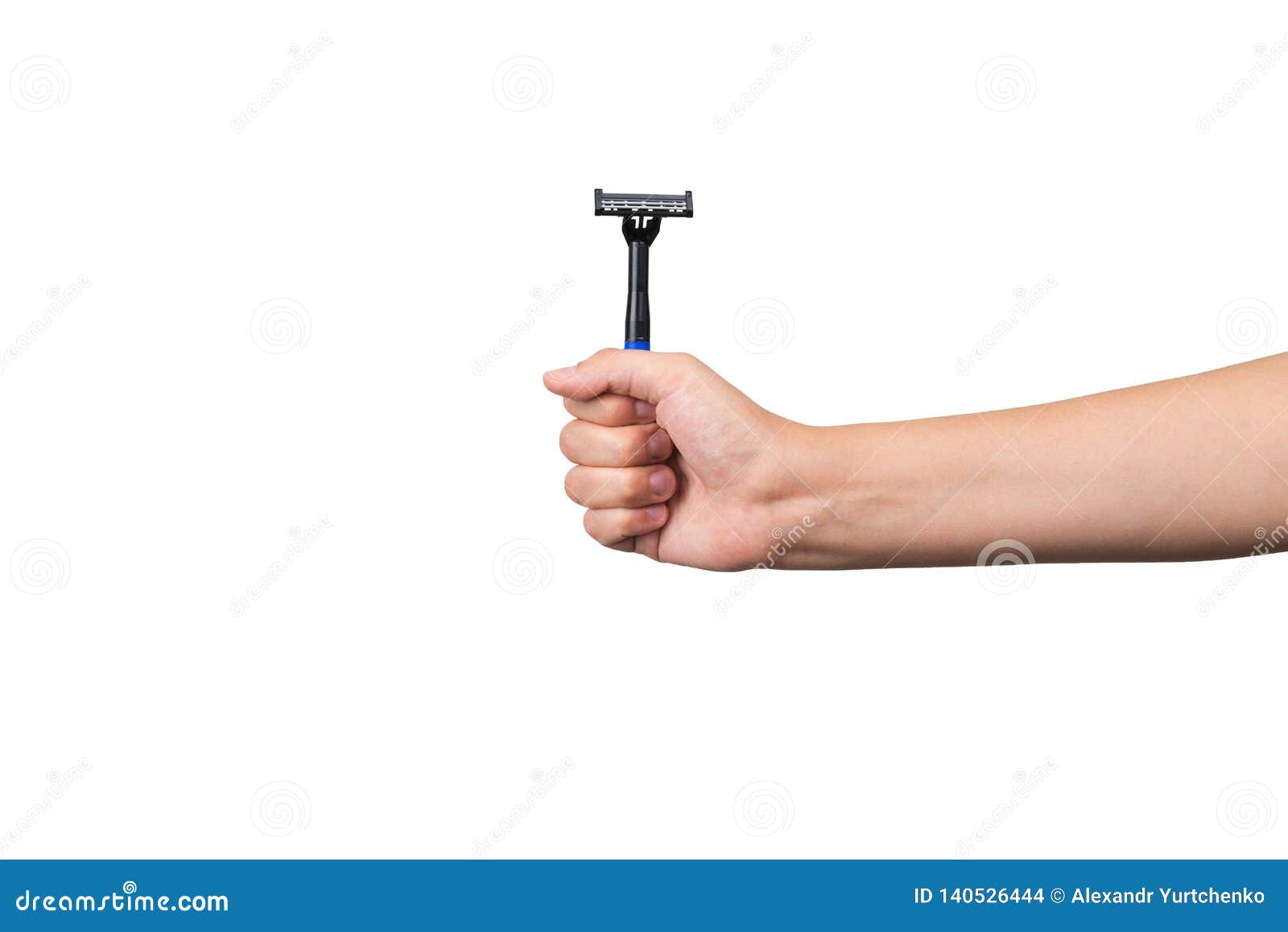 Small Cheap Razor Blade in the Hand Stock Photo - Image of hanging ...