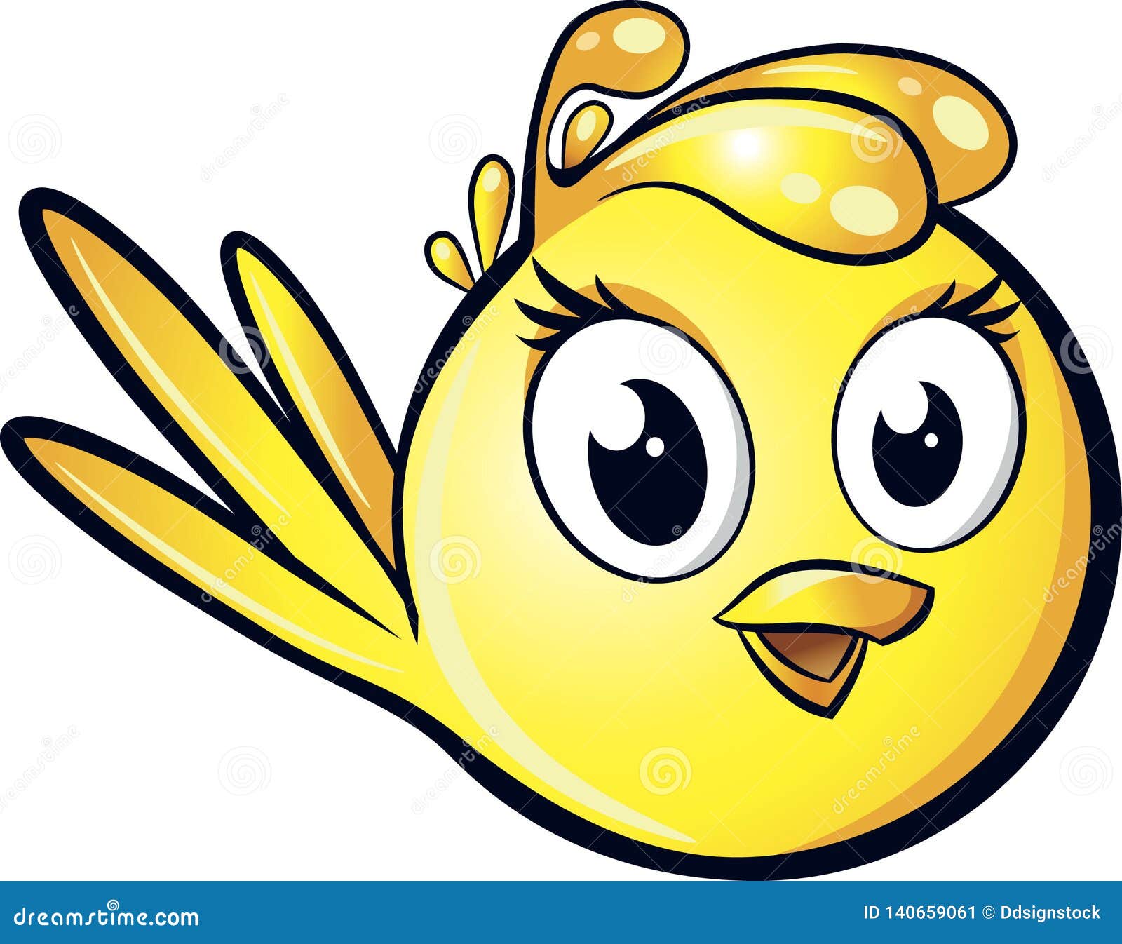 Small chicken cartoon stock vector. Illustration of adorable - 140659061