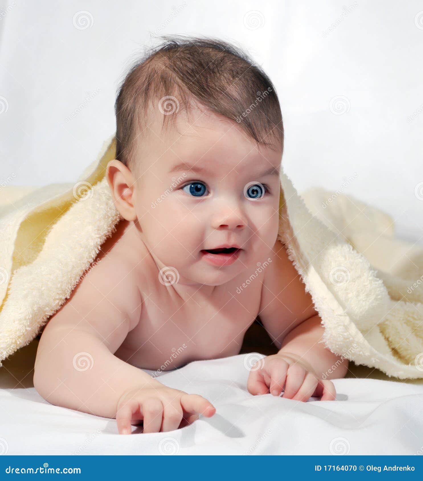 The small child stock photo. Image of towel, cheerful - 17164070