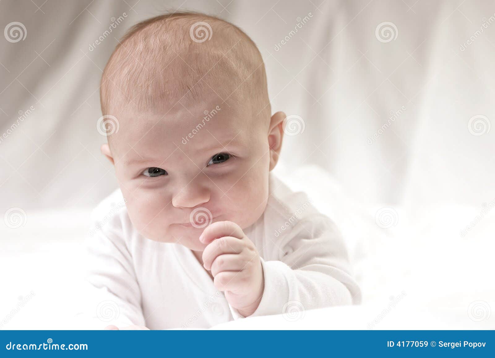 Small child stock image. Image of blue, close, baby, fine - 4177059