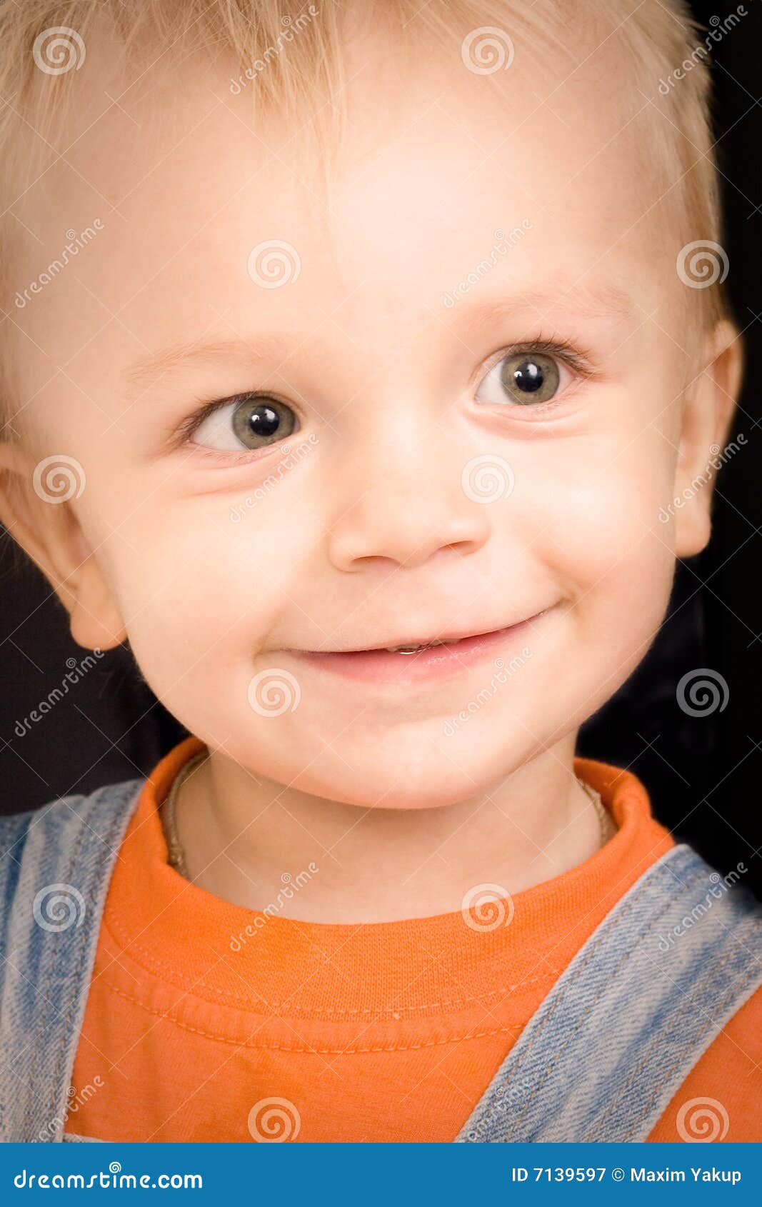 Small child stock image. Image of smile, studio, face - 7139597