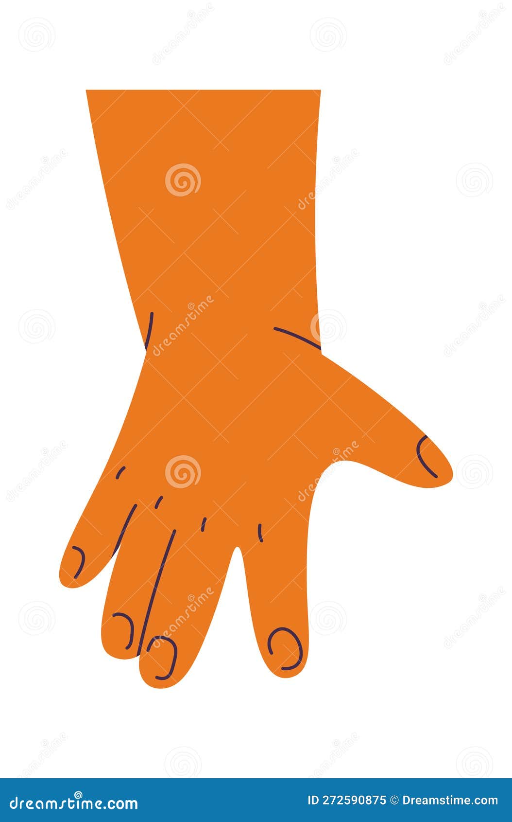 Small child hand stock vector. Illustration of gesture - 272590875