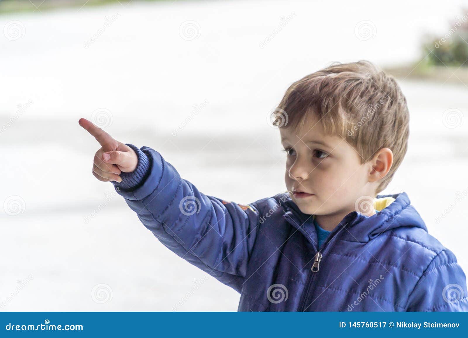 Small Child Pointing at Something Stock Image - Image of child, small ...
