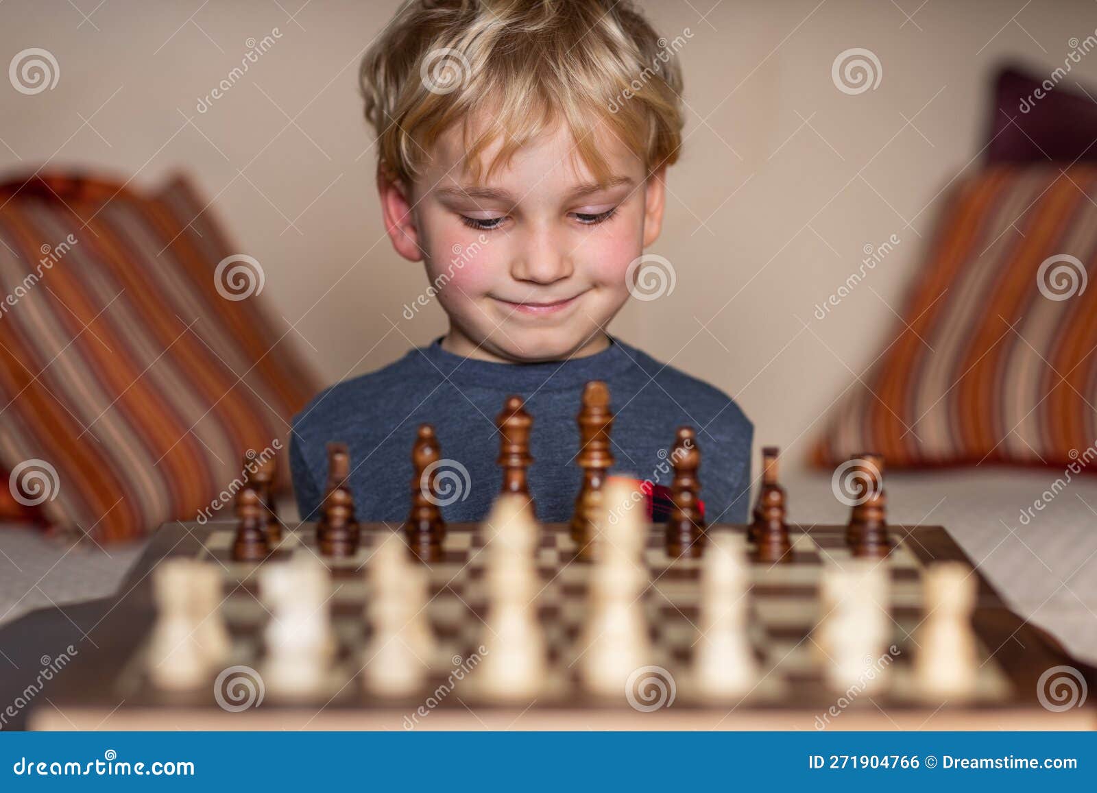 Thinking About Next Step. Chess Is Gymnasium Of Mind. Chess Lesson ...