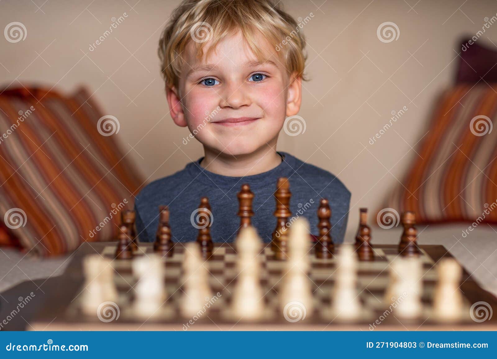 Thinking About Next Step. Chess Is Gymnasium Of Mind. Chess Lesson ...