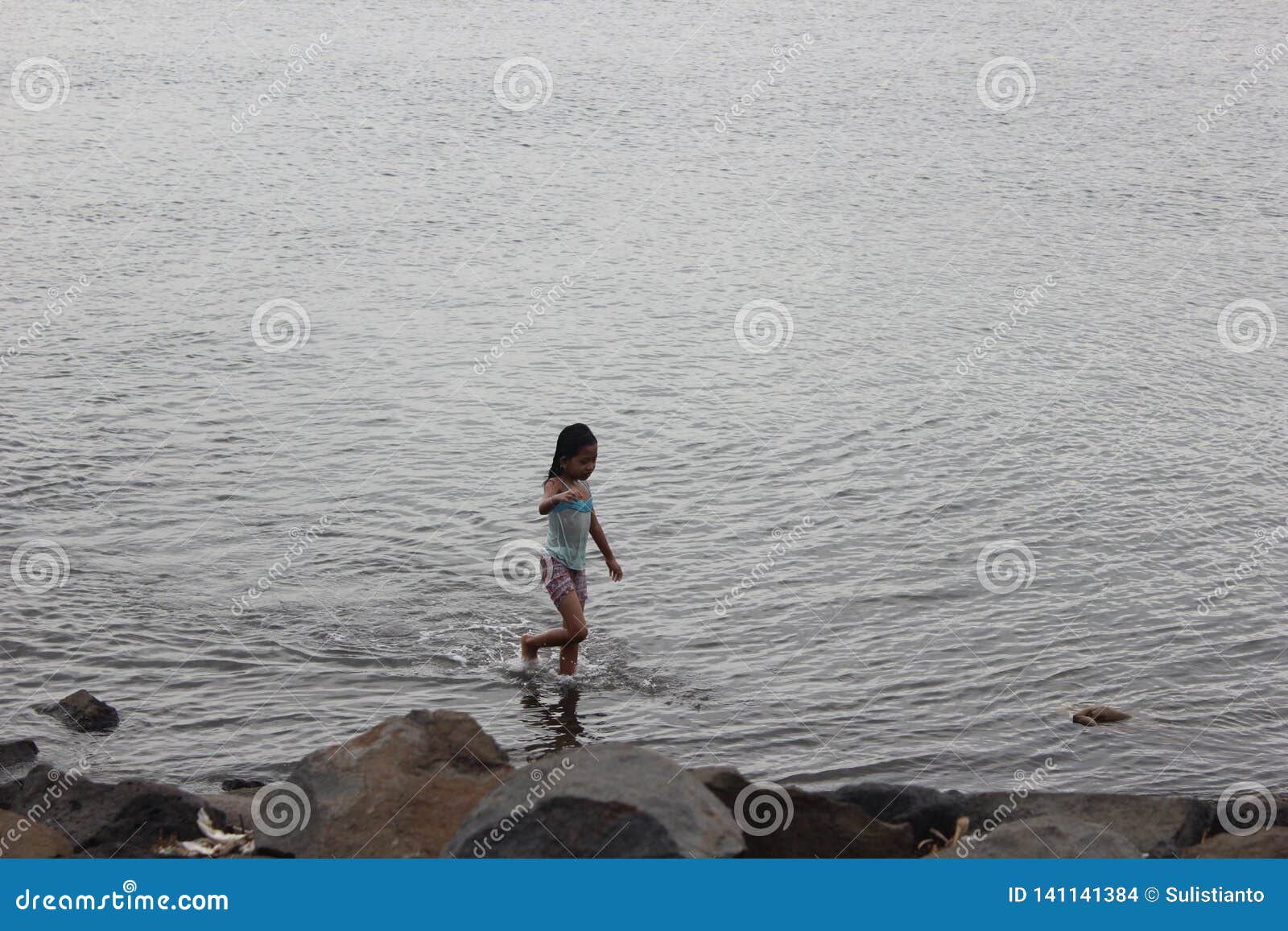 Small Children Playing on the Beach Editorial Stock Image - Image of ...