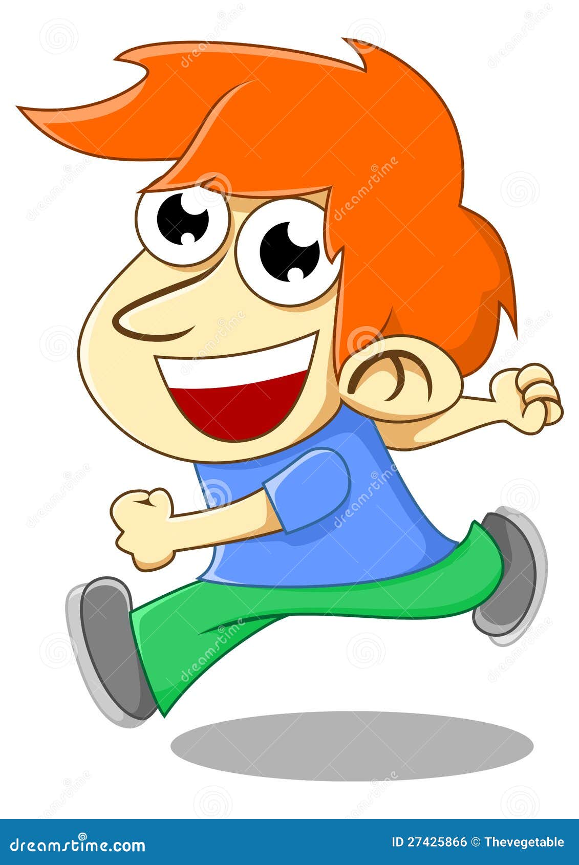 Small children ran stock illustration. Illustration of active - 27425866