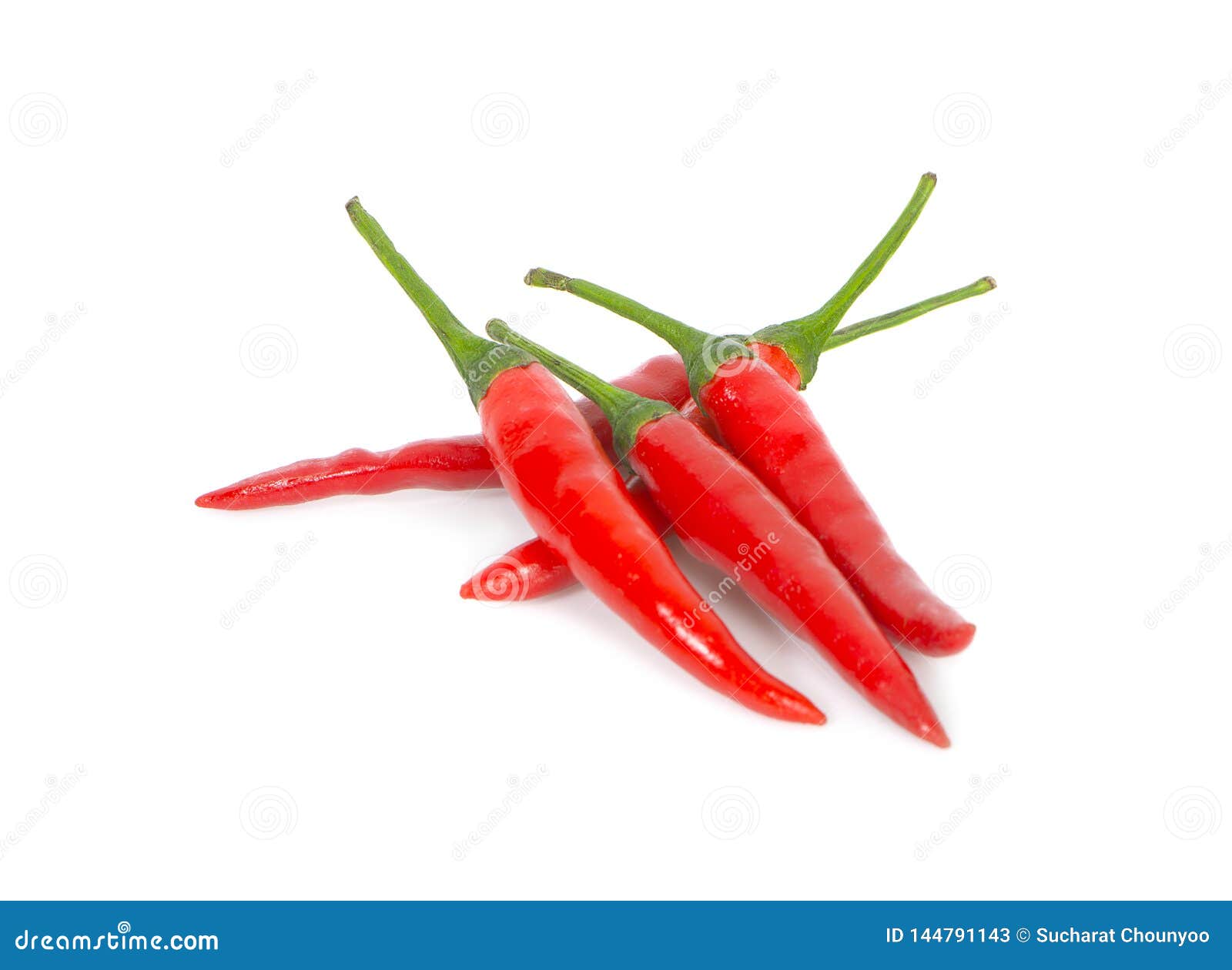 Small Chilli Pepper Isolated on White Background Stock Image - Image of ...