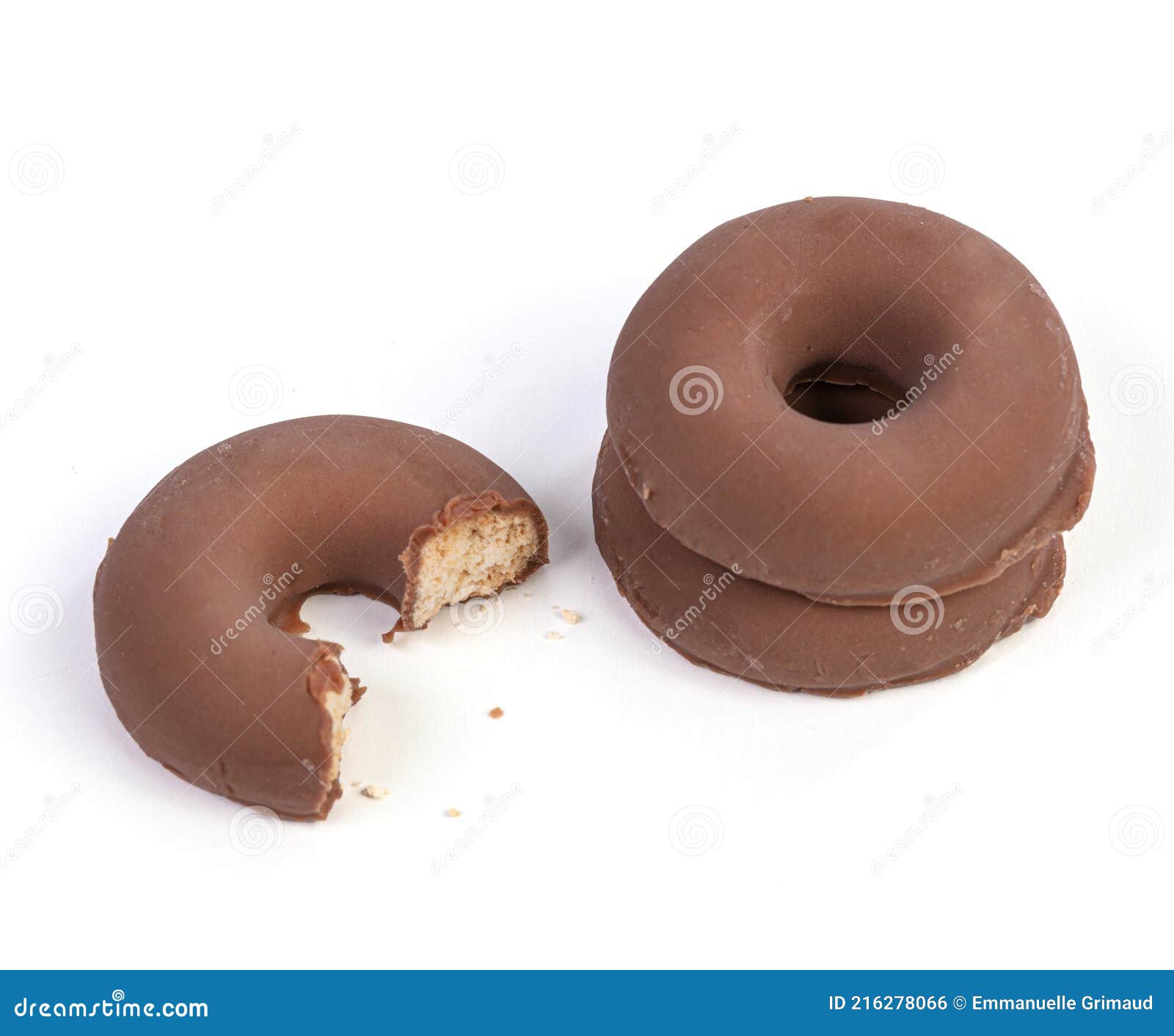 Chocolate Box, Circle Shape Dark And Milk Chocolate In A Box Royalty ...