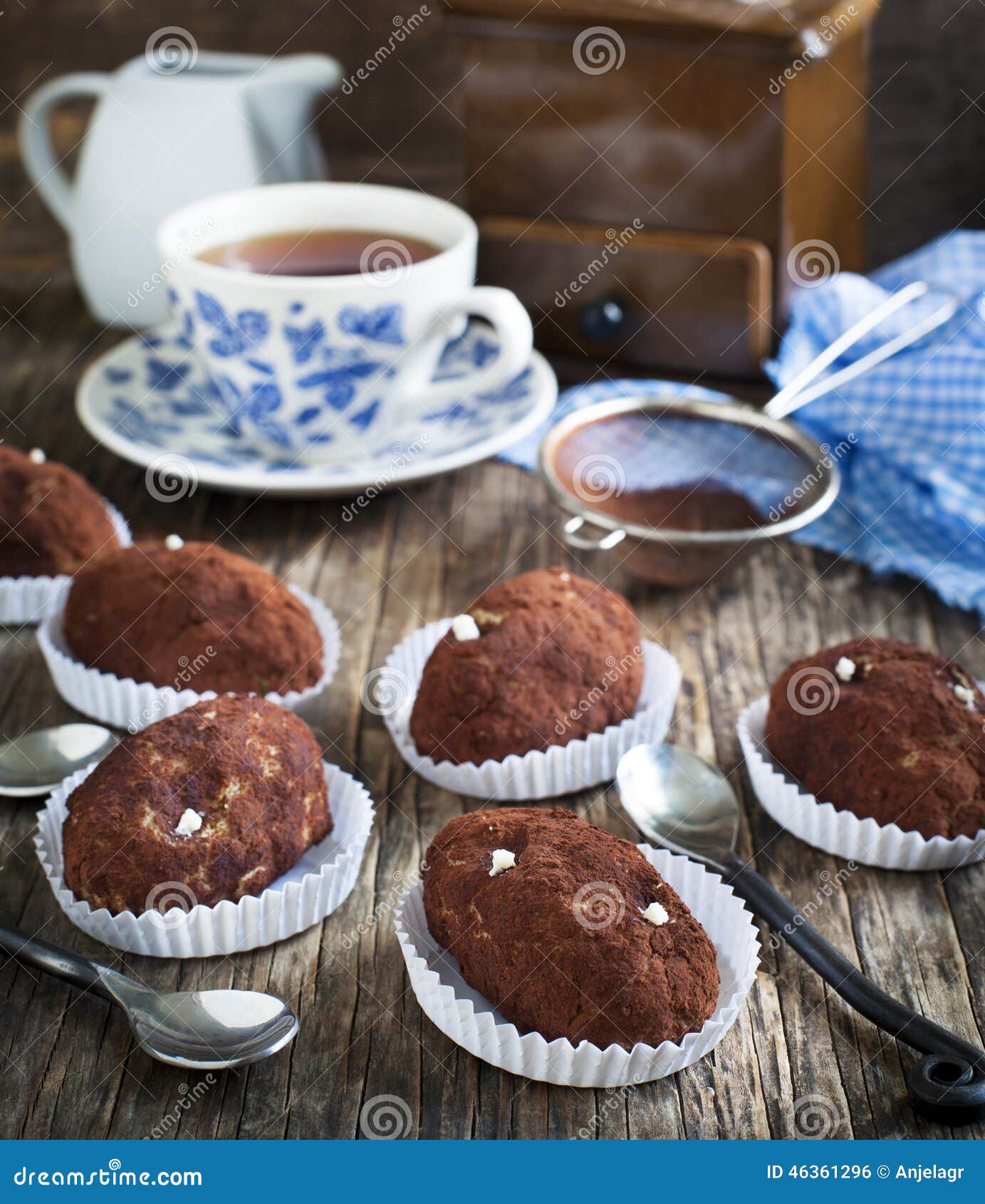 Small Chocolate Sweet Cake stock photo. Image of cake - 46361296
