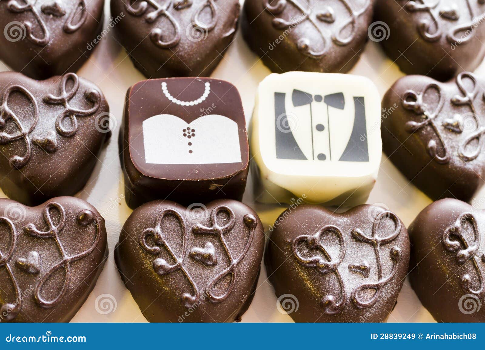 Small chocolates stock image. Image of decorated, cake - 28839249