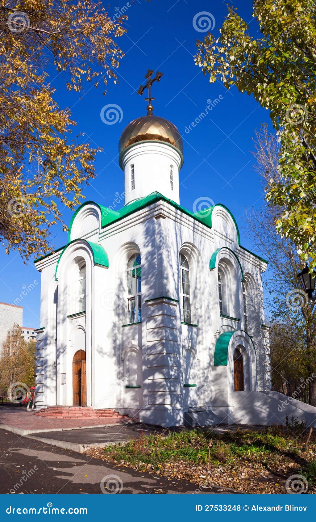 Small Christian Orthodox Church Stock Photo - Image of cupola, national ...