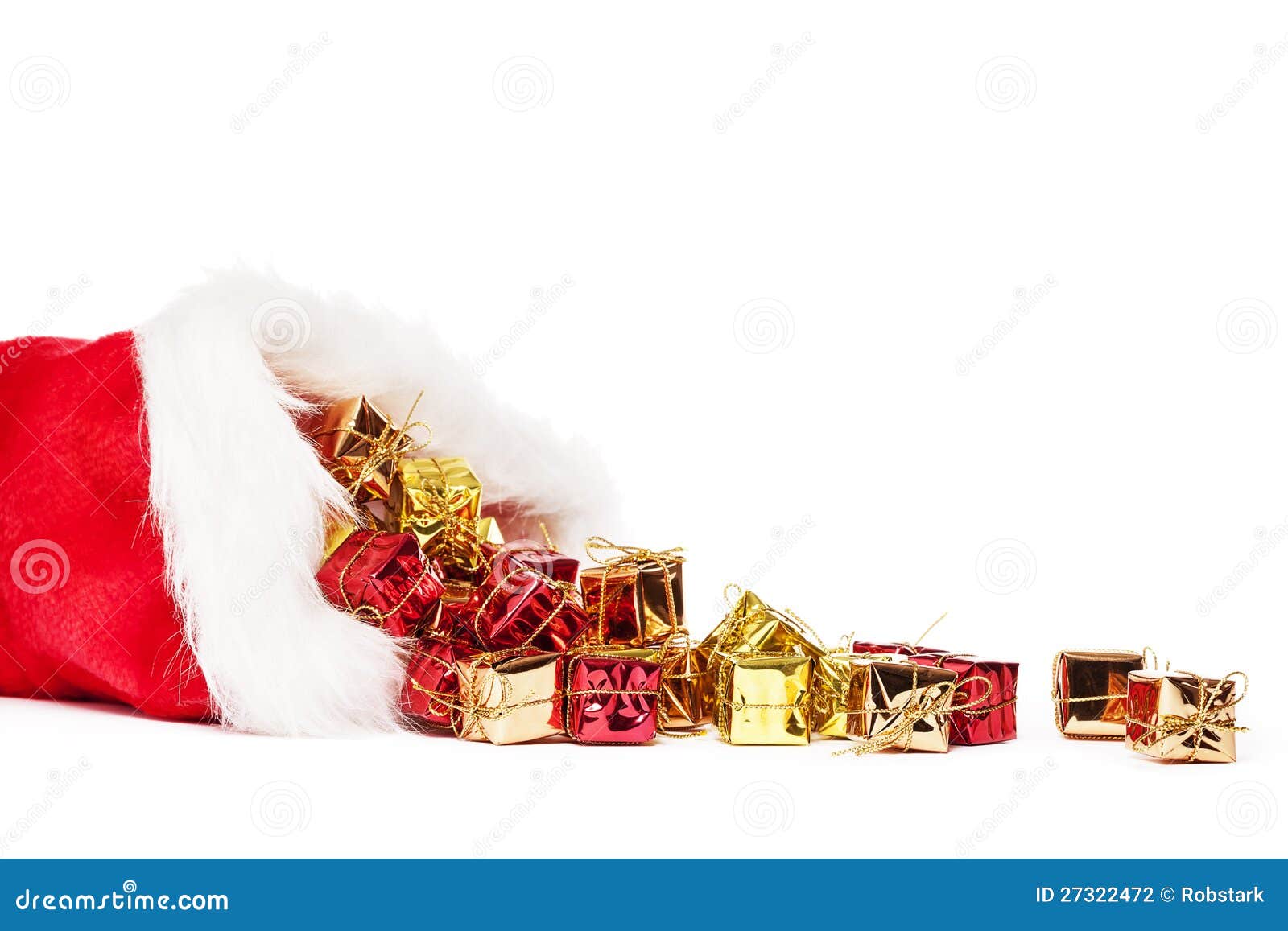 Small Christmas Presents Falling from Santas Hat Stock Photo - Image of ... Small Christmas Presents Falling from Santas Hat Stock Photo - Image of ...