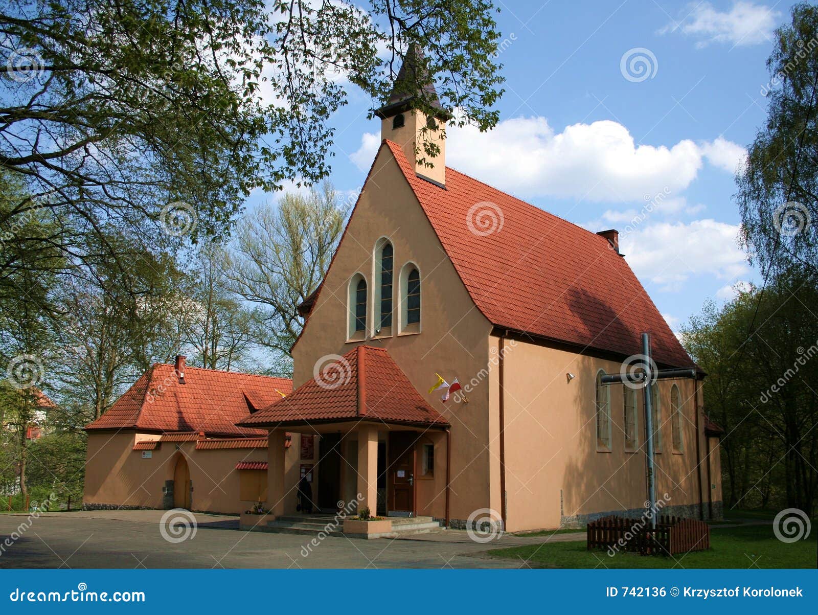 Small church stock photo. Image of entry, central, park - 742136