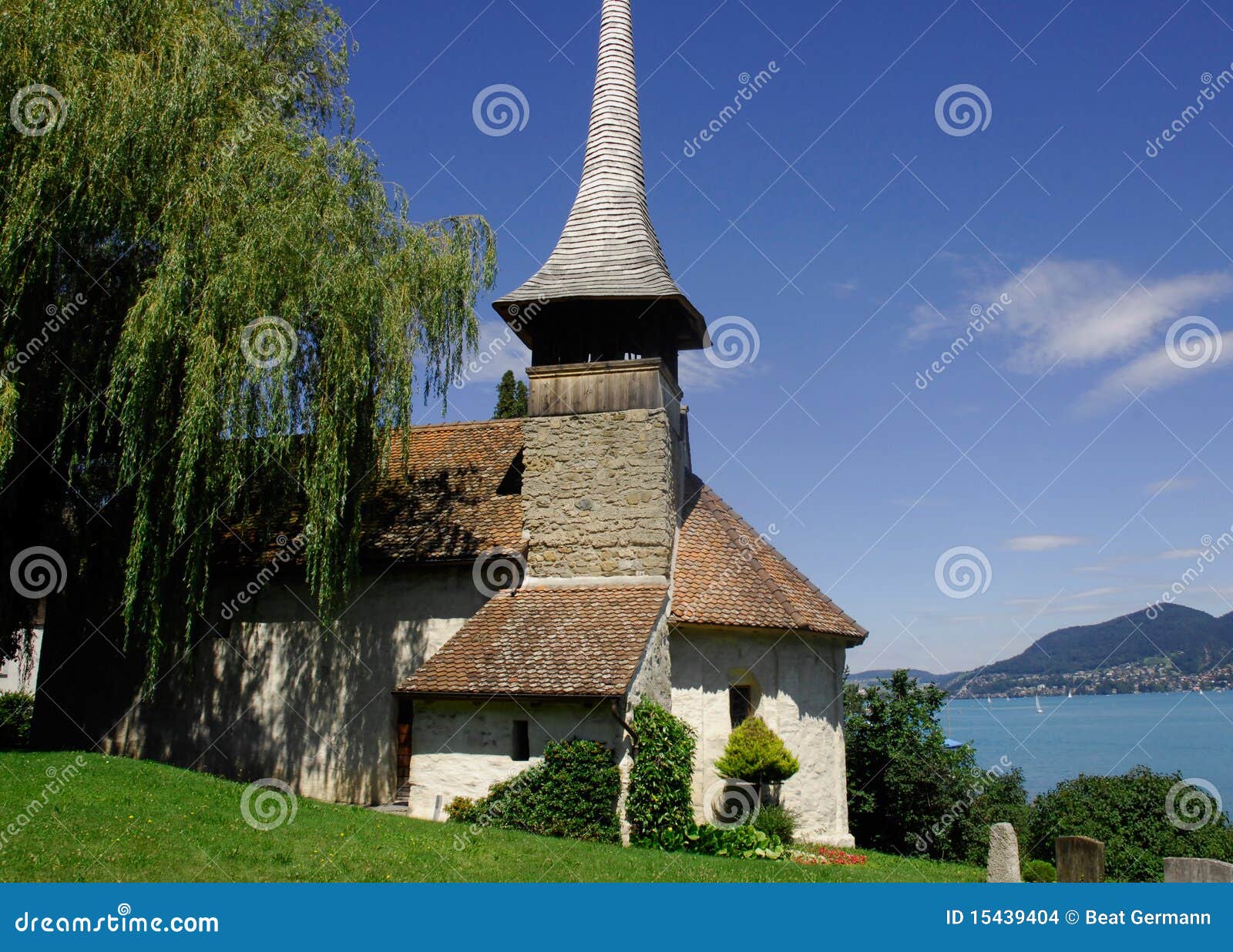 Small Church, Einigen, Switzerland Stock Photo - Image of autumn ...