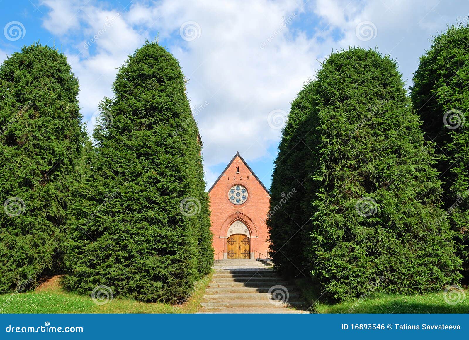 Small Church Hidden in the Forest Stock Photo - Image of suburb, park ...