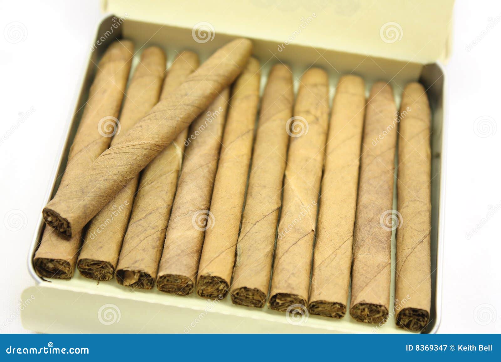 Small Cigars and Tin stock image. Image of holding, expression - 8369347