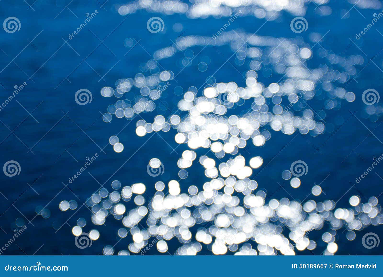 Small Circular Reflections on the Sea Surface Stock Image - Image of ...