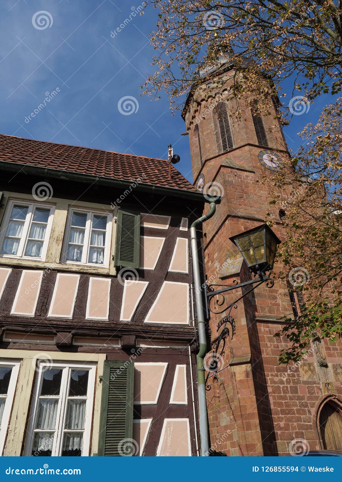 The City of Kandel in German Pfalz Stock Photo - Image of roof, door ...