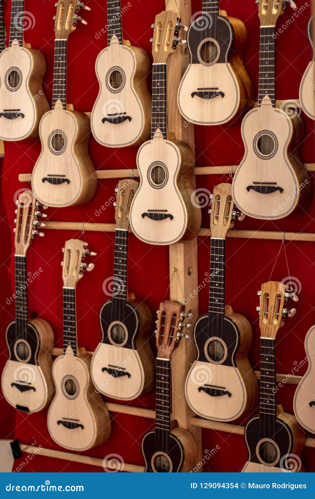 Small classic guitars stock photo. Image of melody, guitar - 129094354