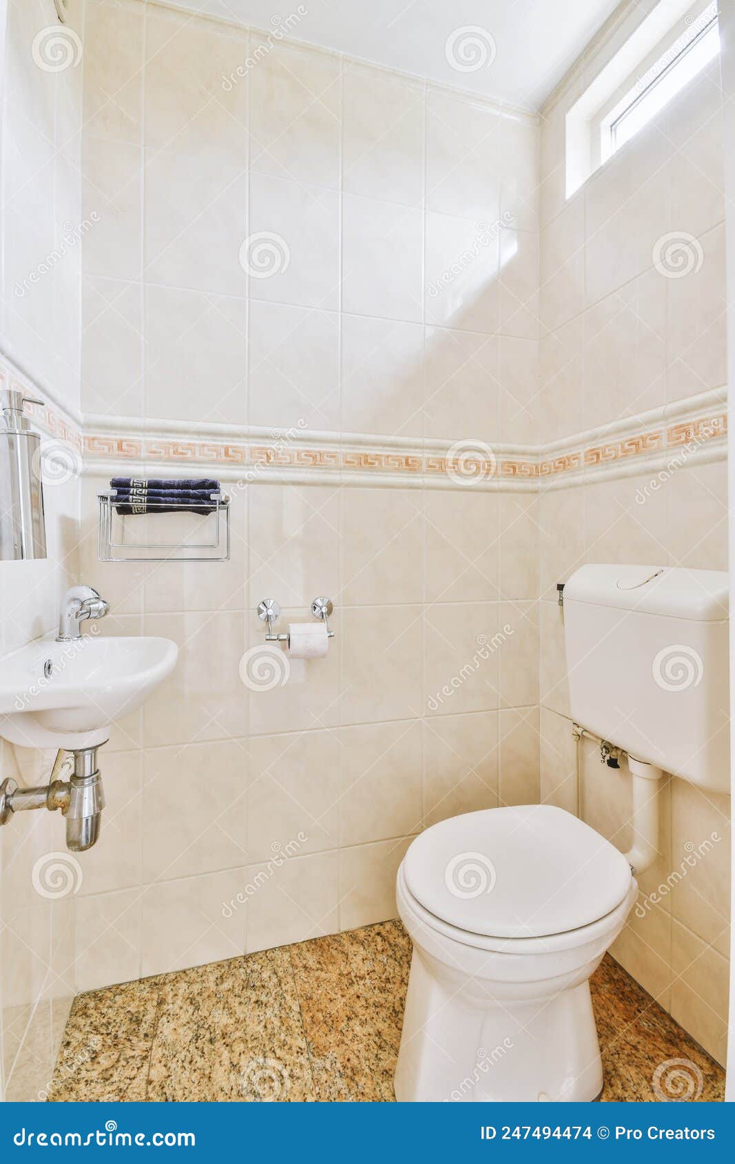 Small clean restroom stock photo. Image of house, elegant - 247494474