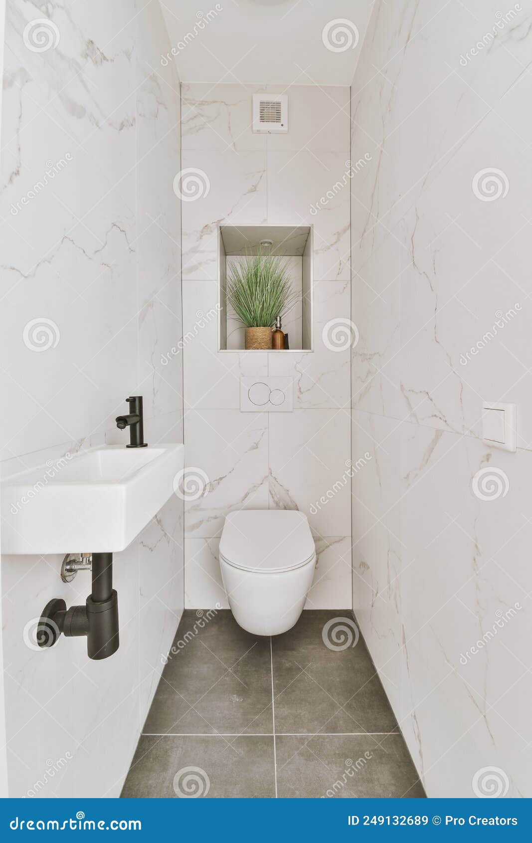 Small clean restroom stock image. Image of clean, elegant - 249132689