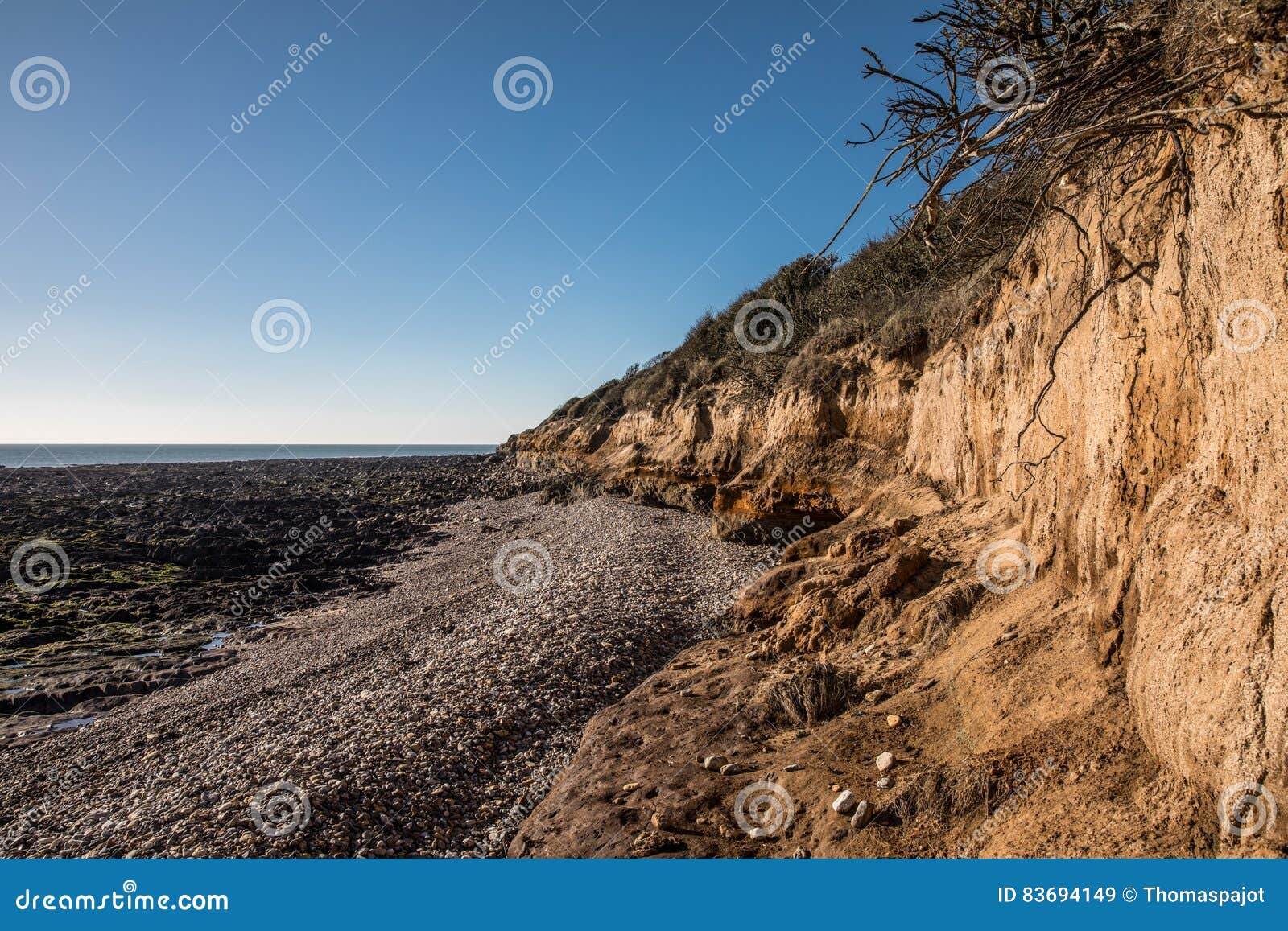 Small Cliffs on La Pointe Du Payre in Vendee France Stock Image - Image ...