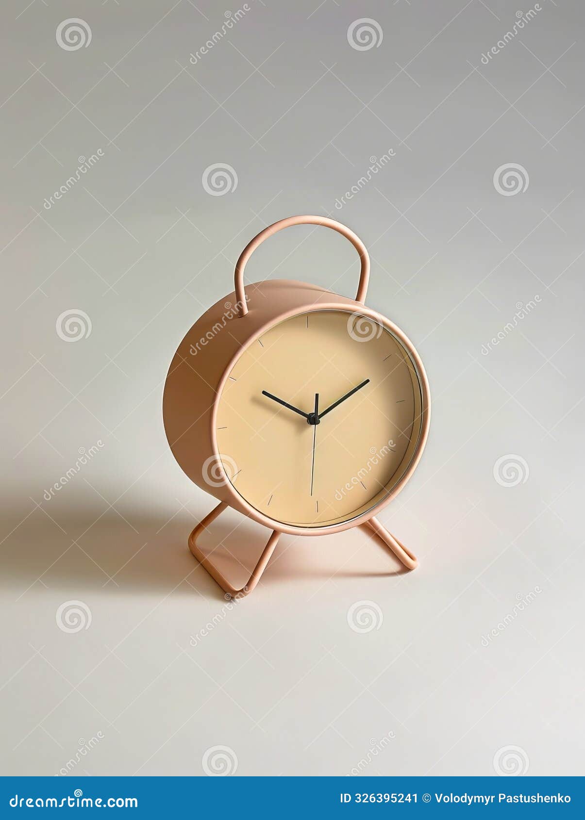 A Small Clock on a White Surface Stock Image - Image of sack, crop ...