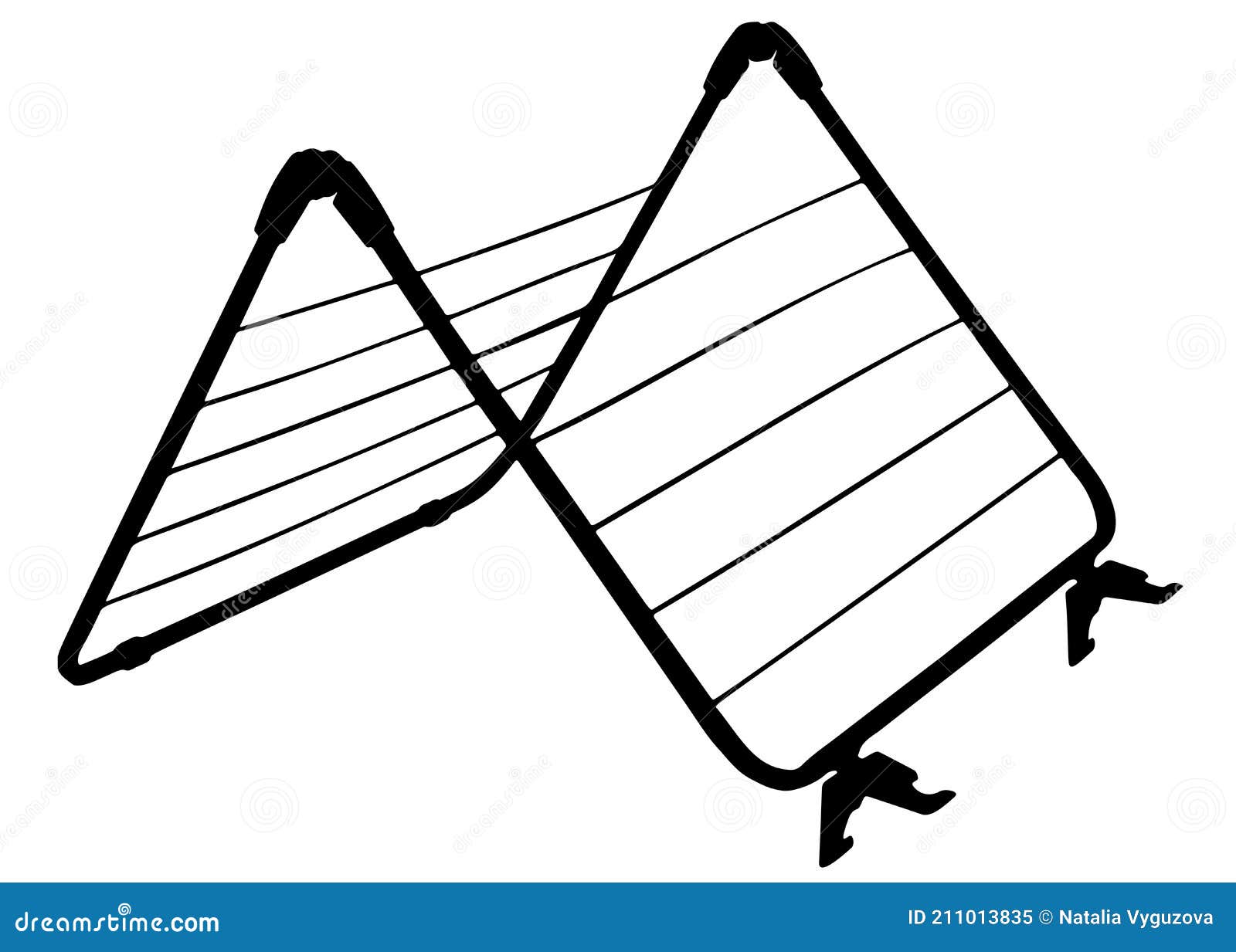 Small clothes dryer. stock vector. Illustration of graphics - 211013835