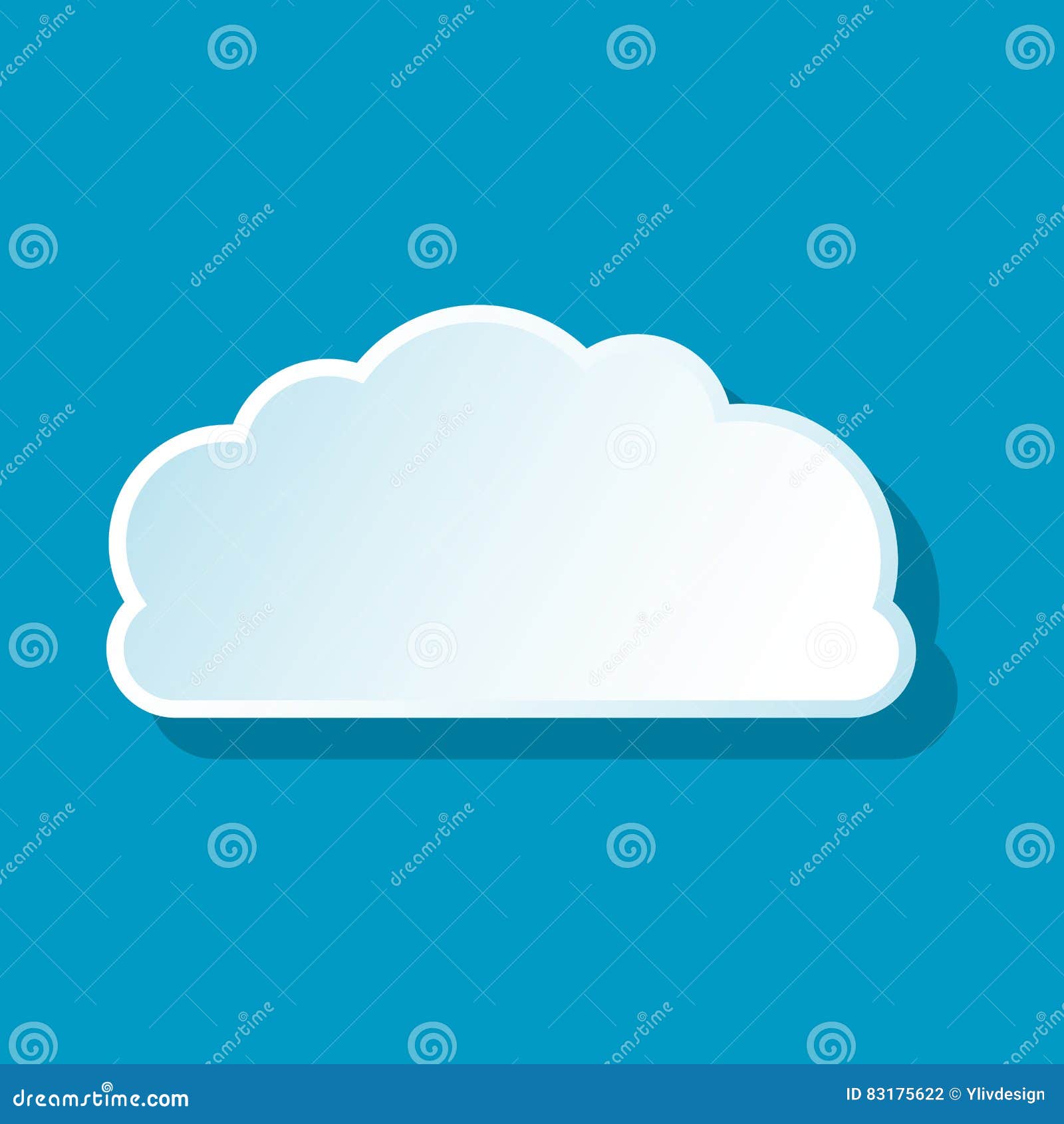 Small cloud icon stock vector. Illustration of beautiful - 83175622