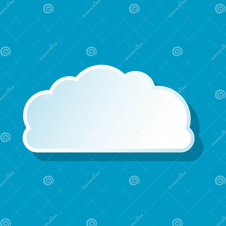 Small cloud icon stock vector. Illustration of beautiful - 83175622