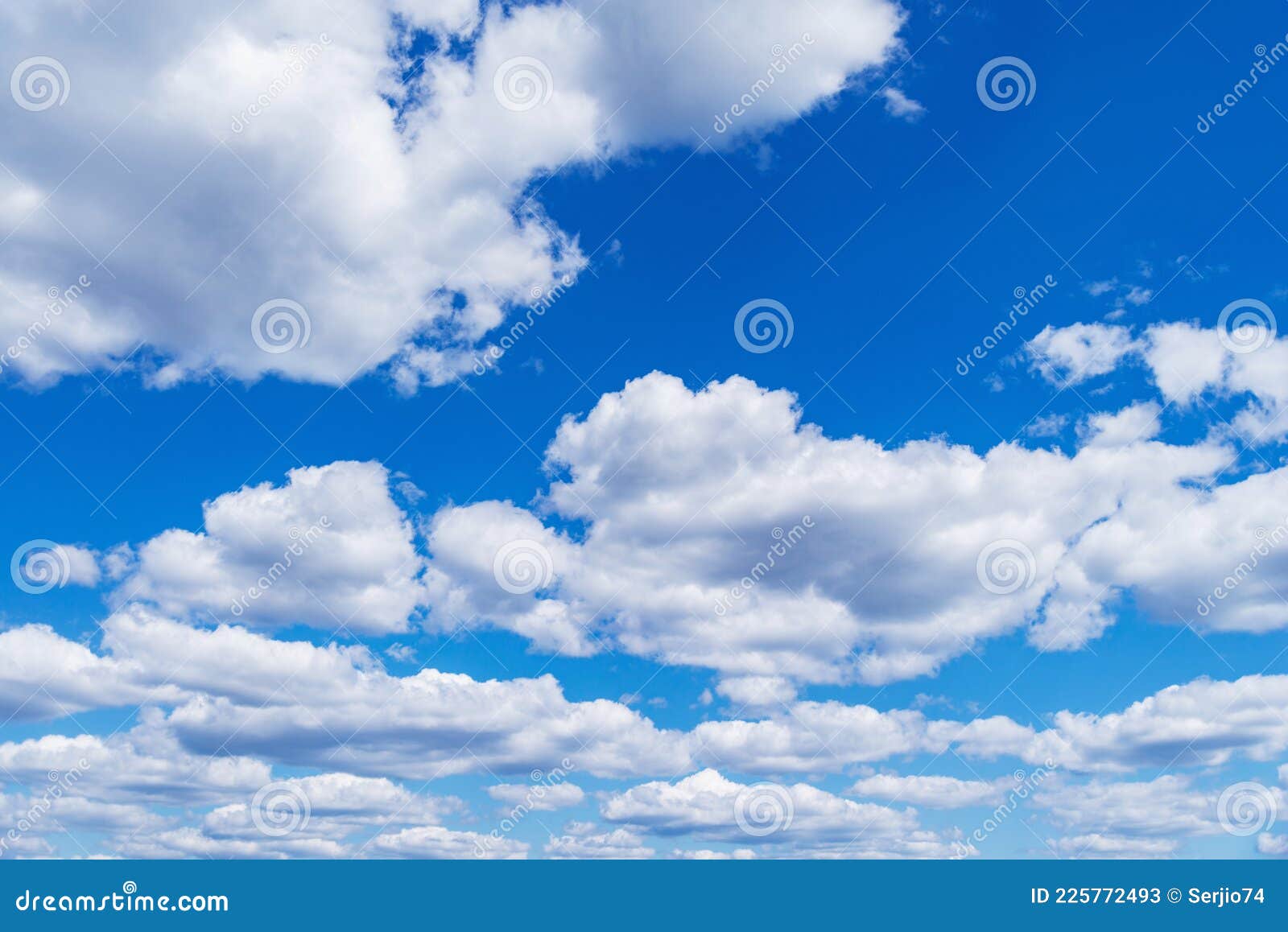 Small Clouds on the Blue Sky. Stock Image - Image of nature, heaven ...