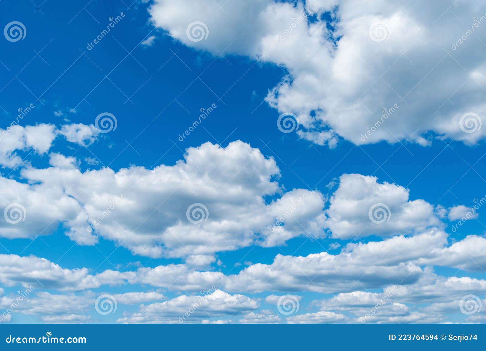 Small Clouds on the Blue Sky. Stock Photo - Image of nature, scene ...