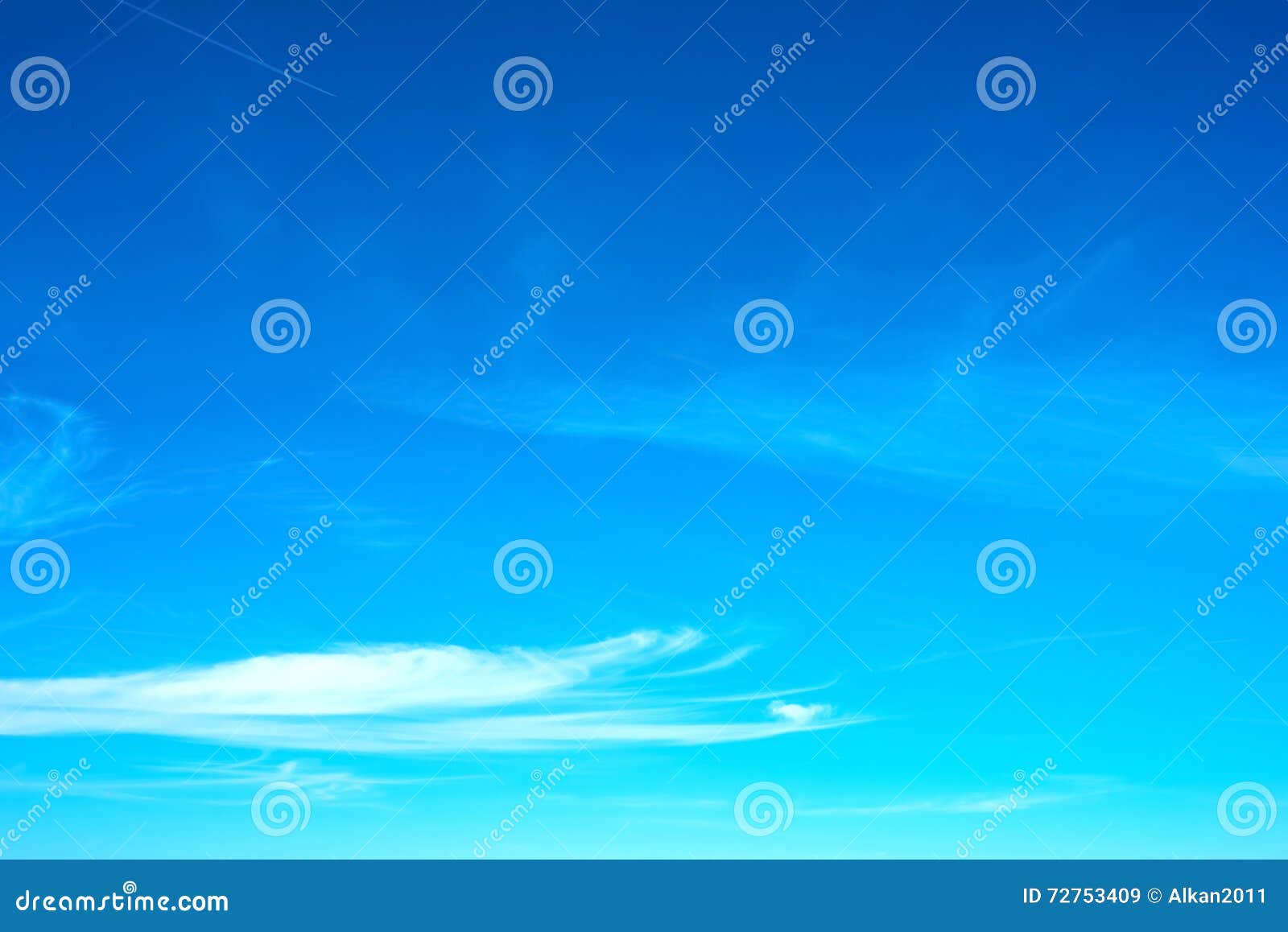 Small Clouds in the Blue Sky Stock Image - Image of atmosphere, color ...