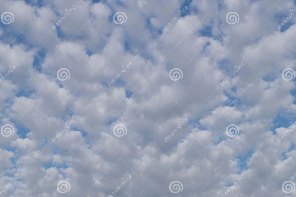 Small Clouds are Evenly Distributed Throughout the Sky Stock Photo ...
