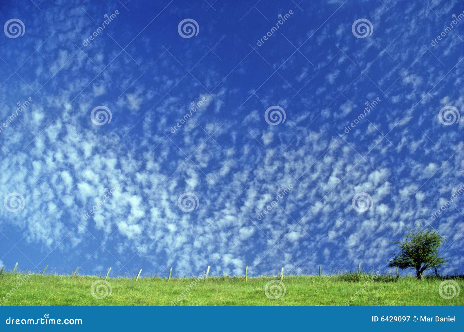 Small clouds spring stock image. Image of freedom, blue - 6429097