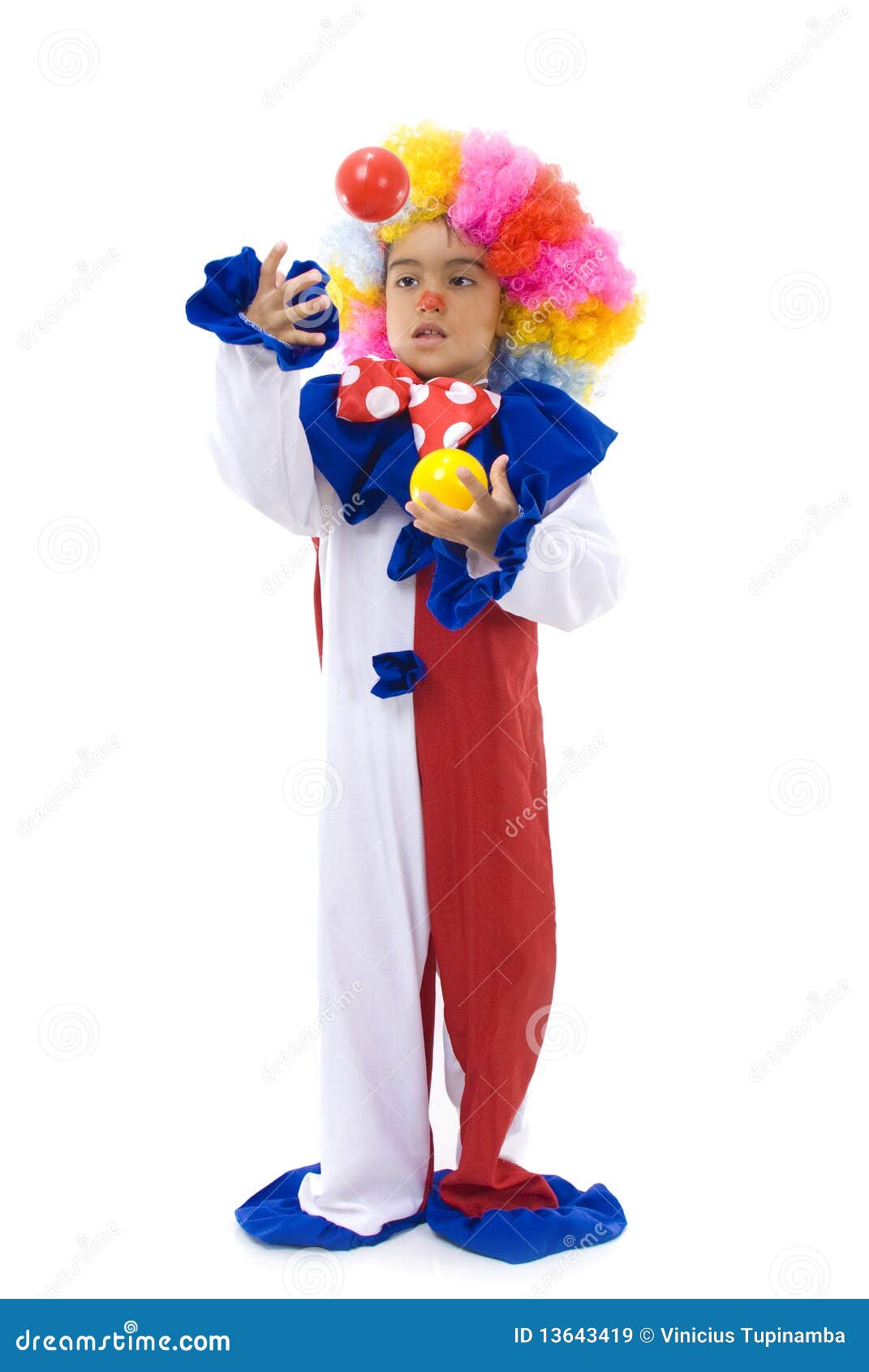 Small Clown stock image. Image of circus, color, face - 13643419