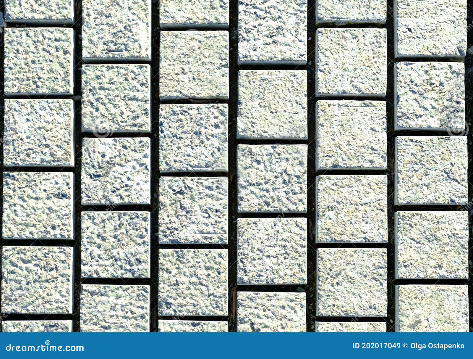 Small Cobblestone Sidewalk Made of Cubic Stones - Tileable Texture,gray ...