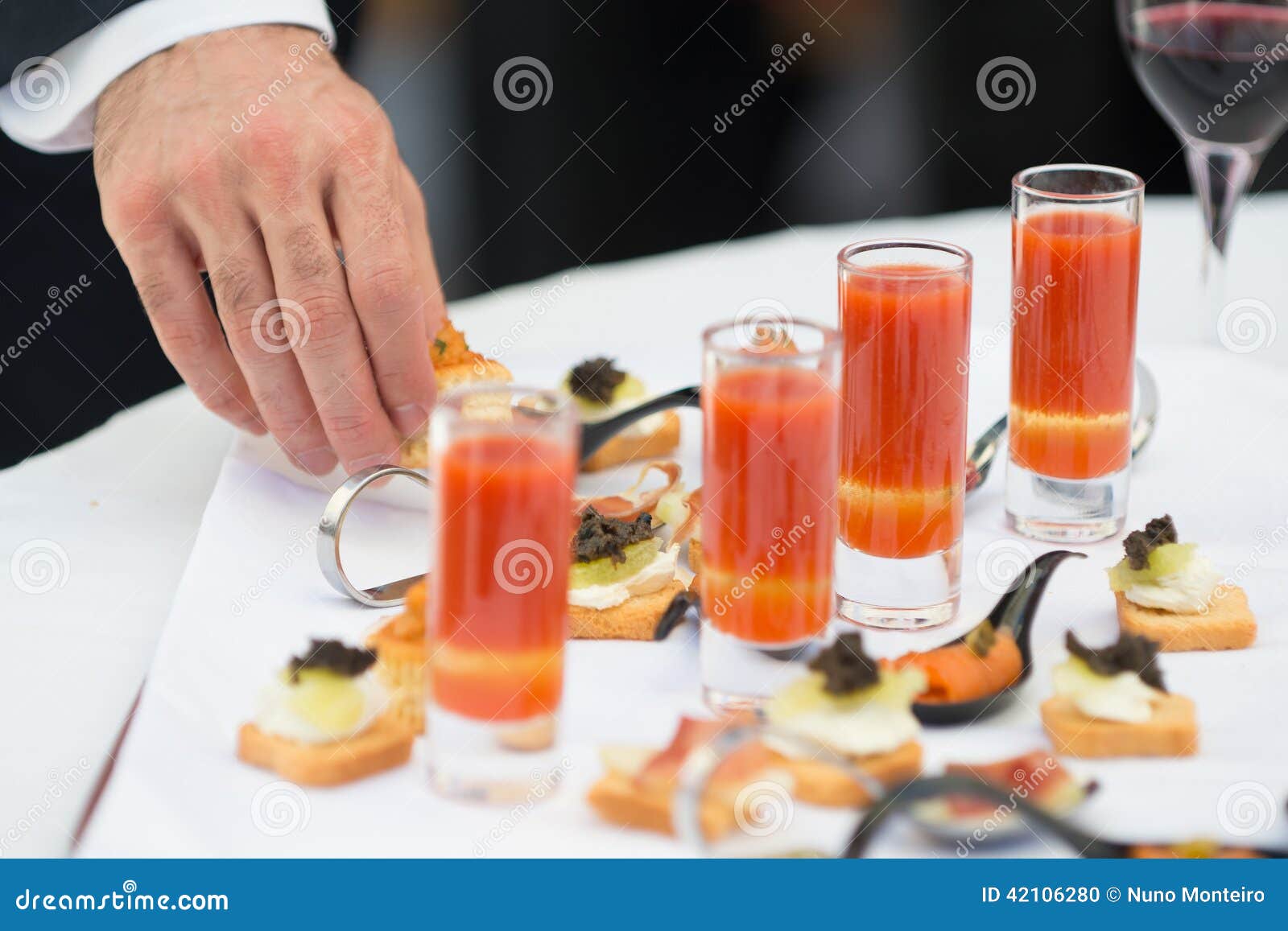 Small Cocktails and Starters Stock Photo - Image of starter, cuisine ...