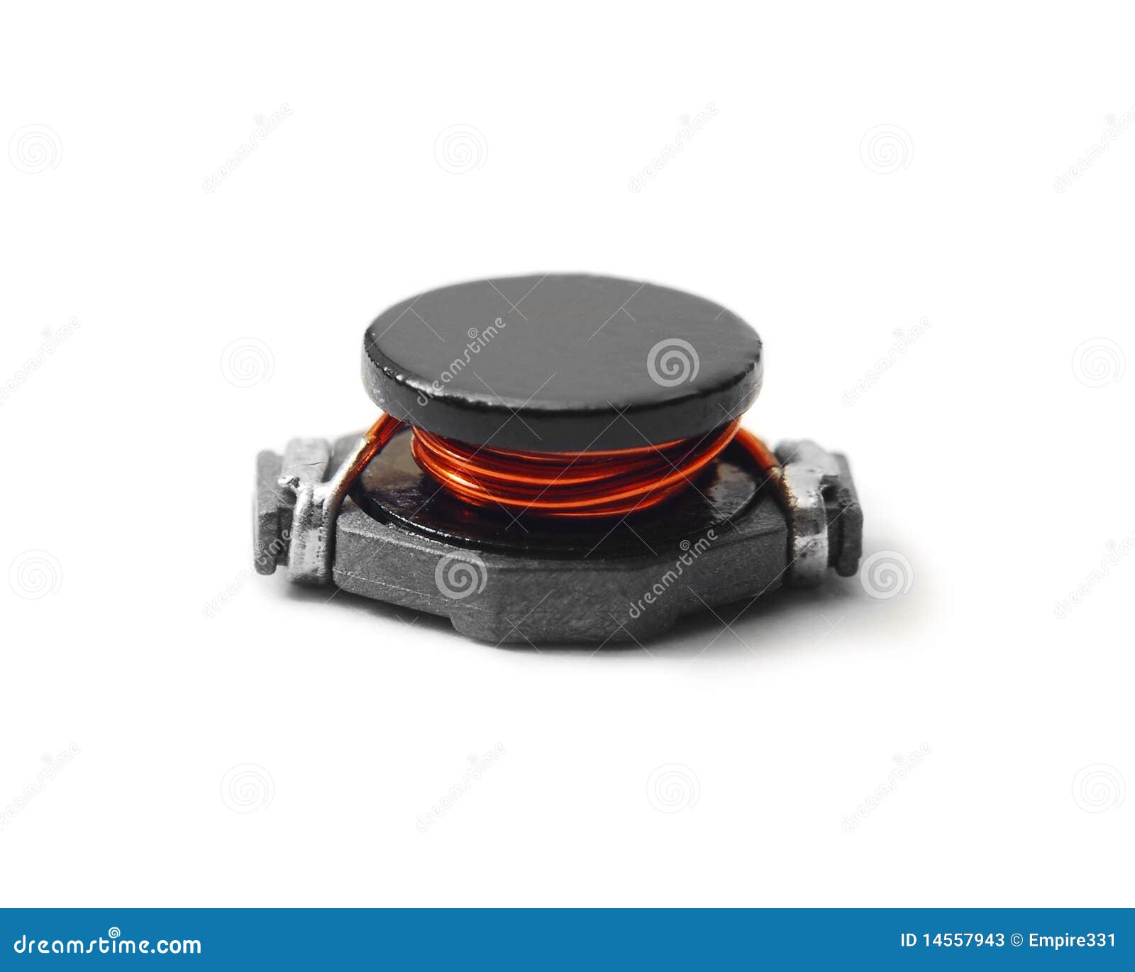 Small coil isolated stock image. Image of metal, electronic - 14557943