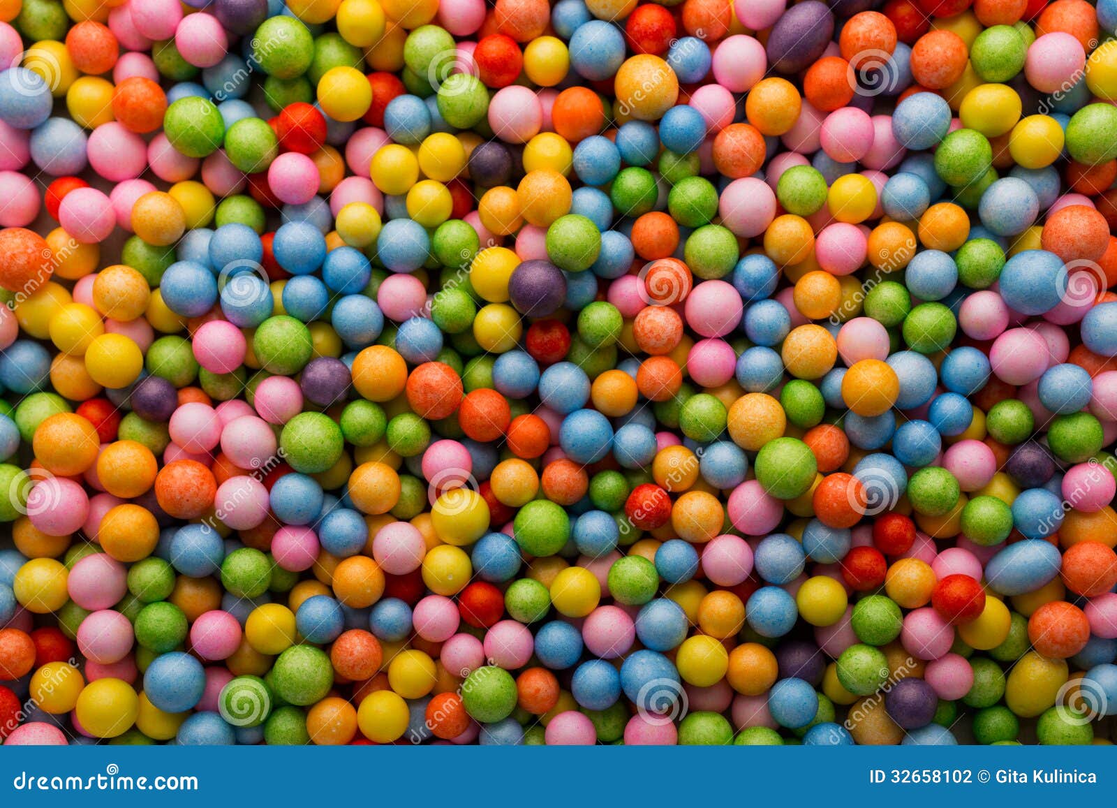 Small colored balls. stock photo. Image of birthday, vibrant - 32658102