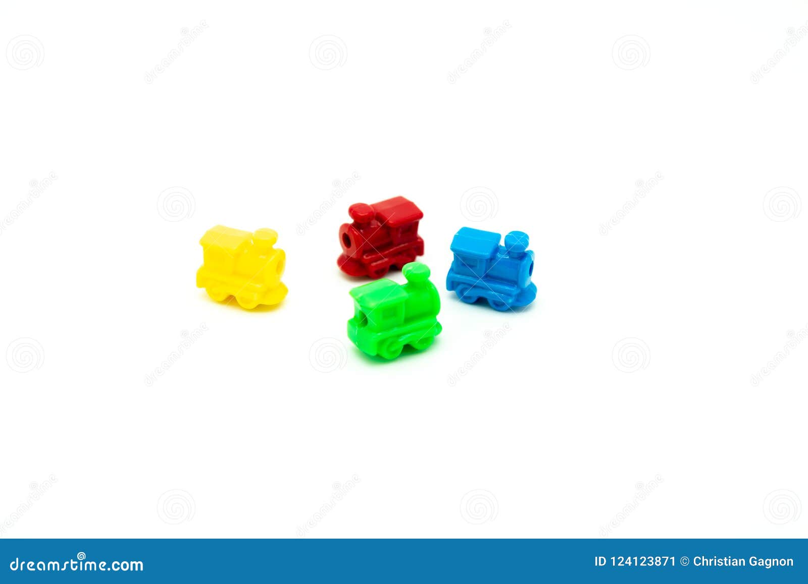 Colored trains stock image. Image of closeup, blue, dominos - 124123871