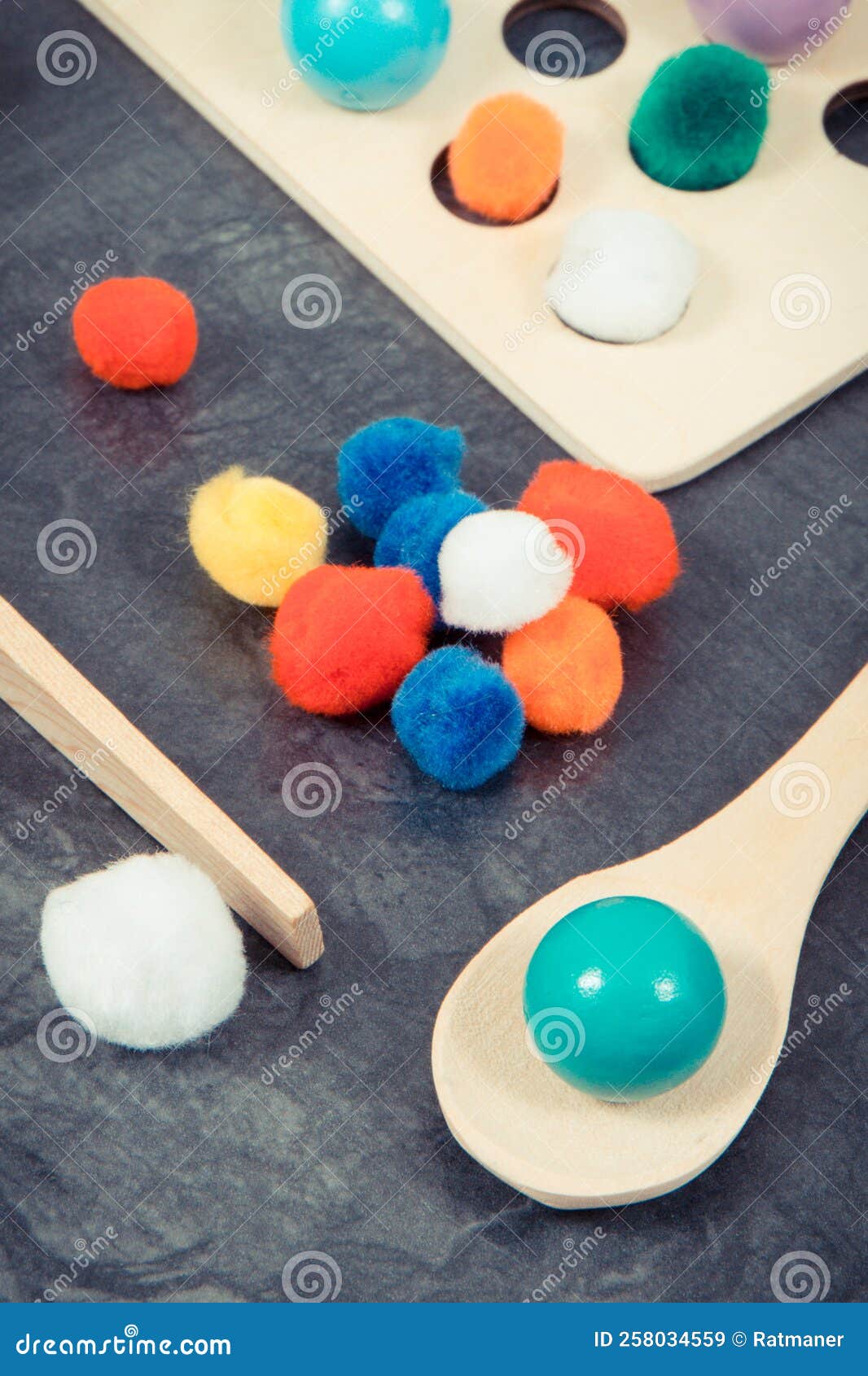 Colorful Balls As Accessories Using for Playing and Development of Kids ...