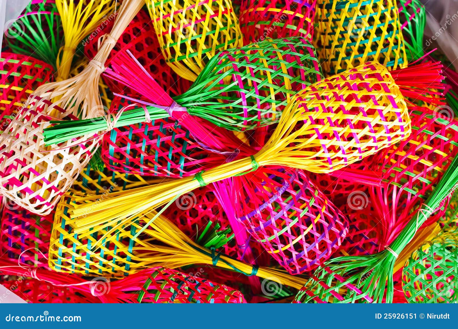 Small colorful baskets stock image. Image of decorative - 25926151