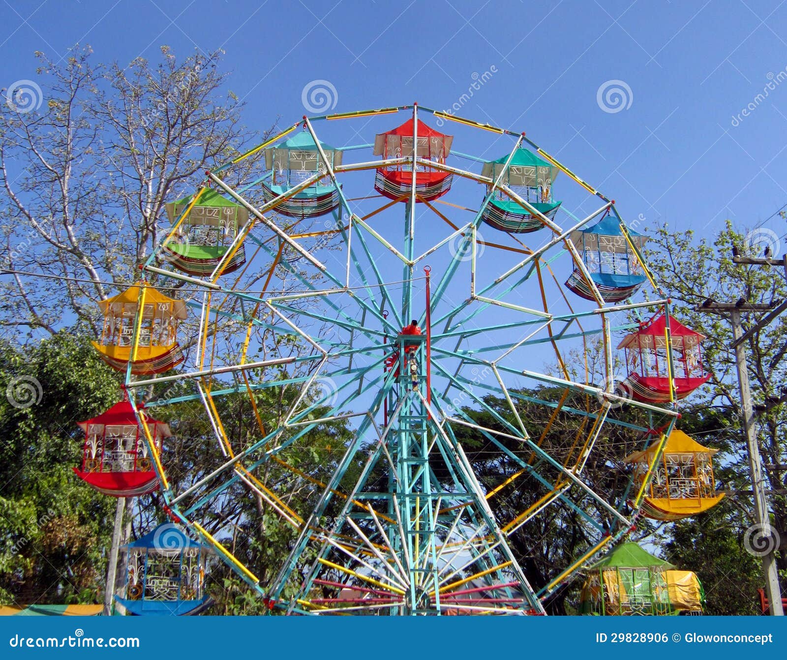 Colorful Ferris Wheel Seats Stock Photography | CartoonDealer.com ...