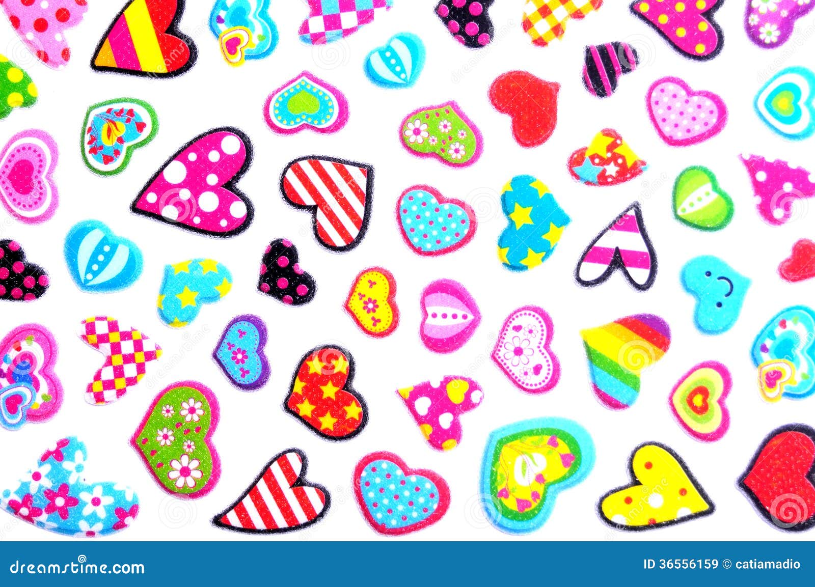 Small colorful hearts stock image. Image of little, hearts - 36556159