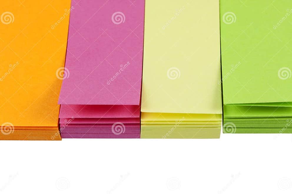 Small Colorful Post-it Notes Stock Photo - Image of copy, white: 7811412
