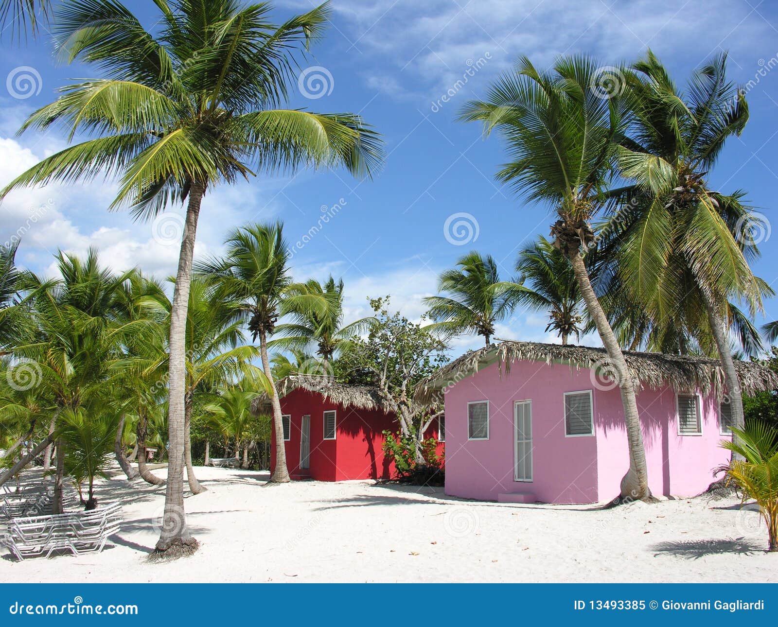 Small and Coloured Homes on the Sea Stock Image - Image of tree ...