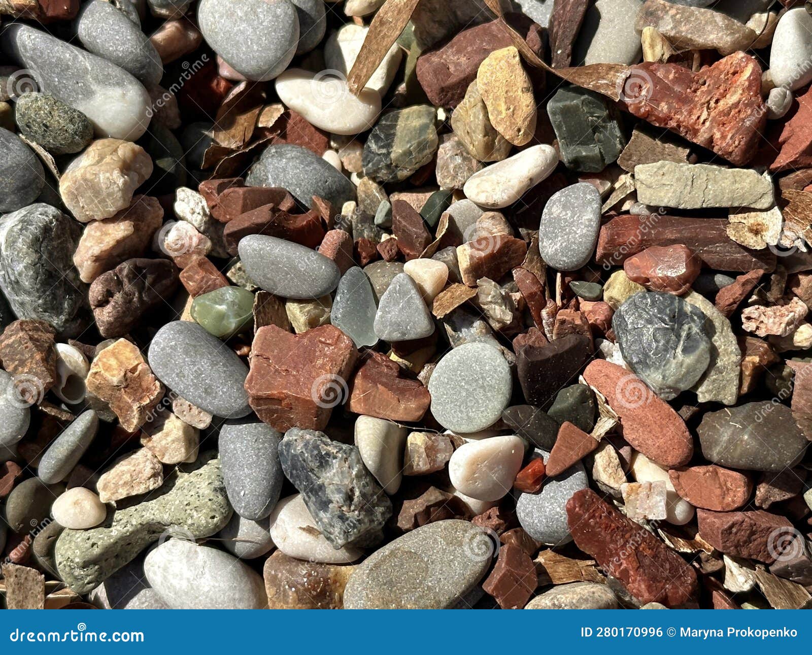 Small Colourful Pebbles on the Beach Stock Photo - Image of pattern ...