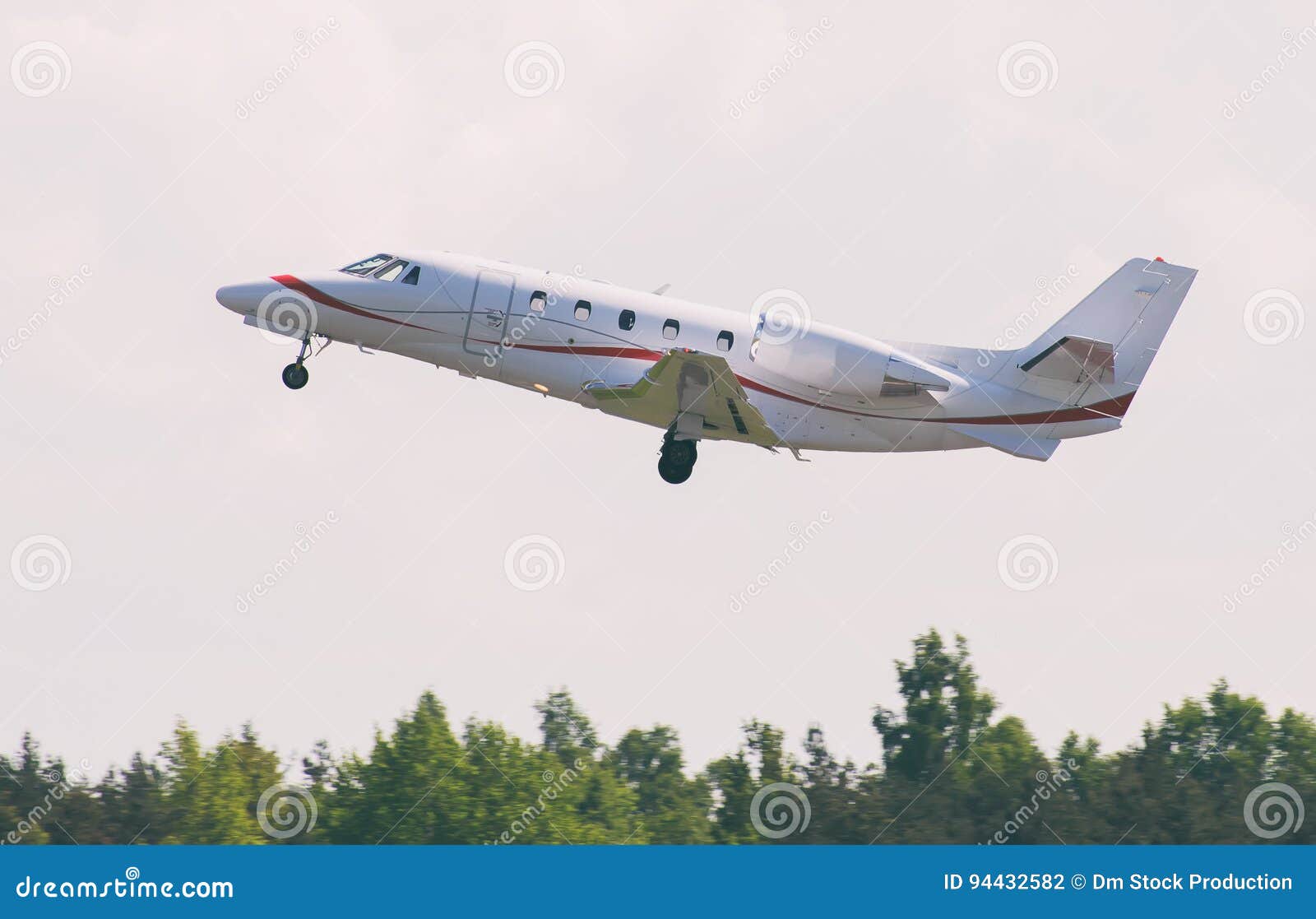 Small commercial airplane. stock photo. Image of journey - 94432582